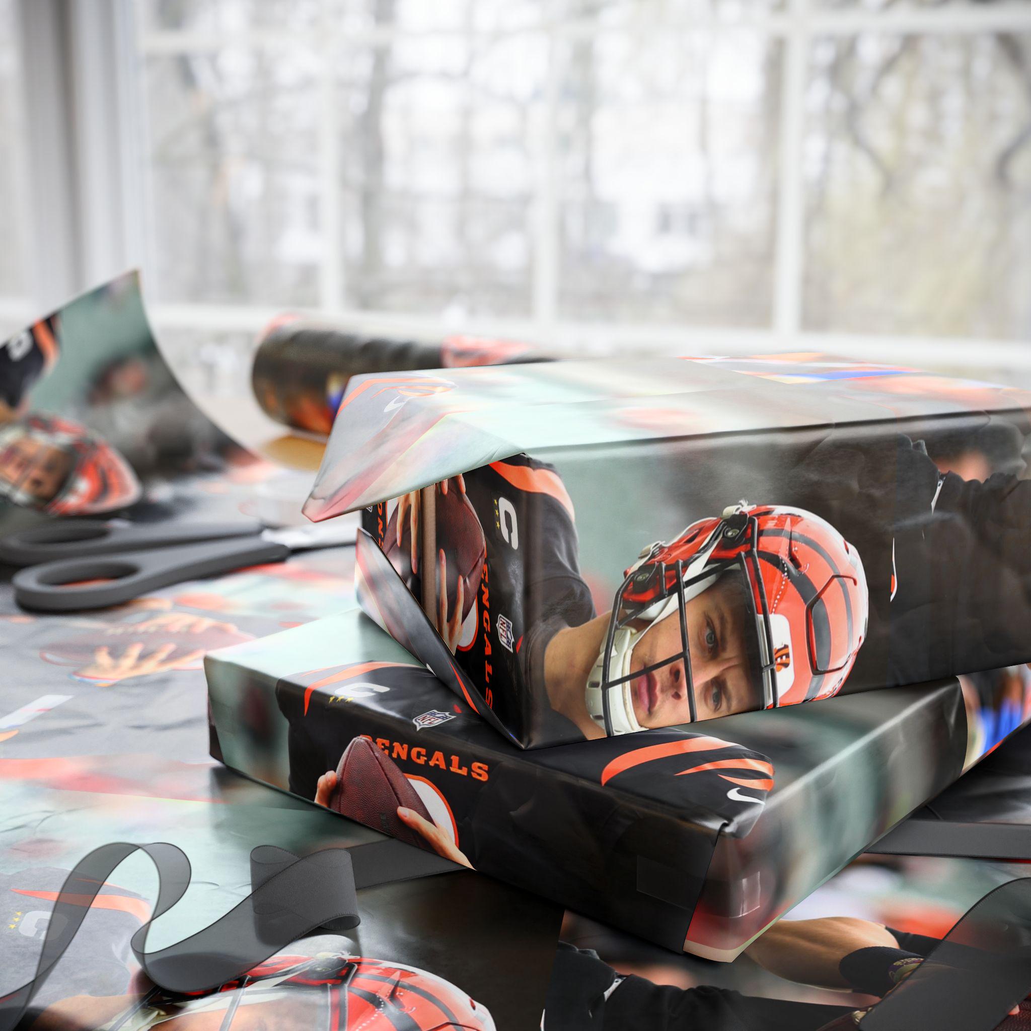 Joe Burrow Wrapping Paper, Joe Burrow Gift, Cincinnati Bengals Wrapping ...