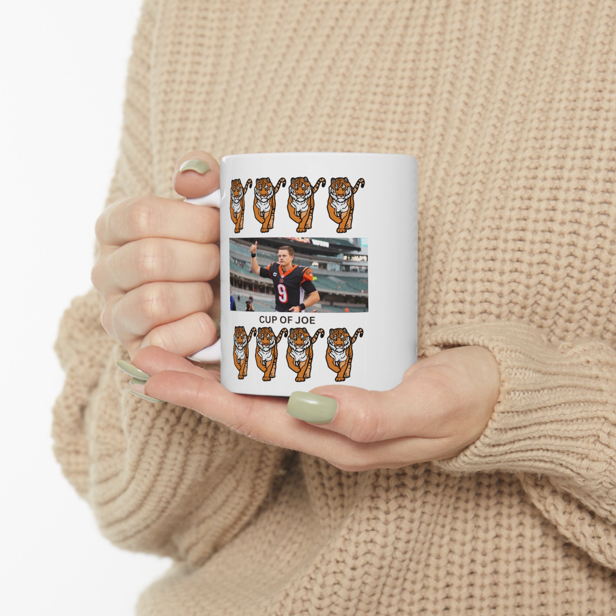 Joe Burrow Bengals Mug Cincinnati Cup of Joe Bengals - Etsy