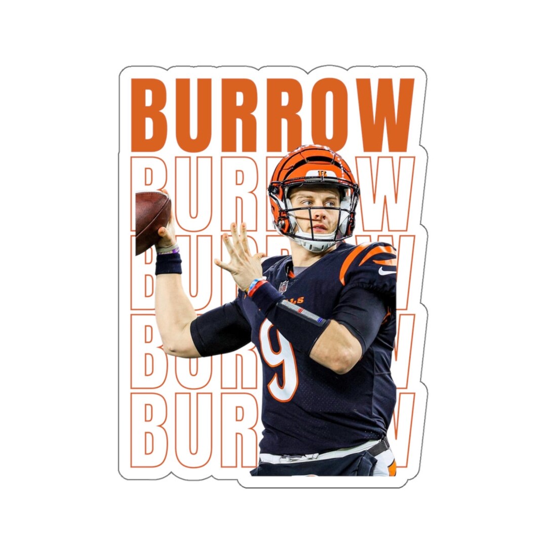 Joe Burrow Stickers , Burrow Gift, WHODEY, Bengals Football Sticker ...