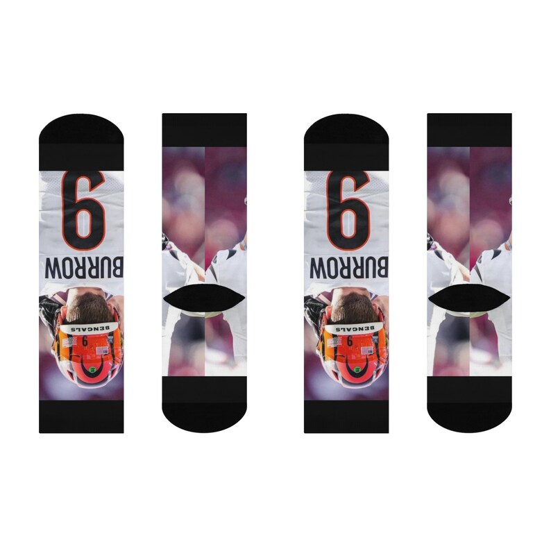 Joe Burrow Bengals Socks Bengals Gifts for Fans Cincinnati - Etsy