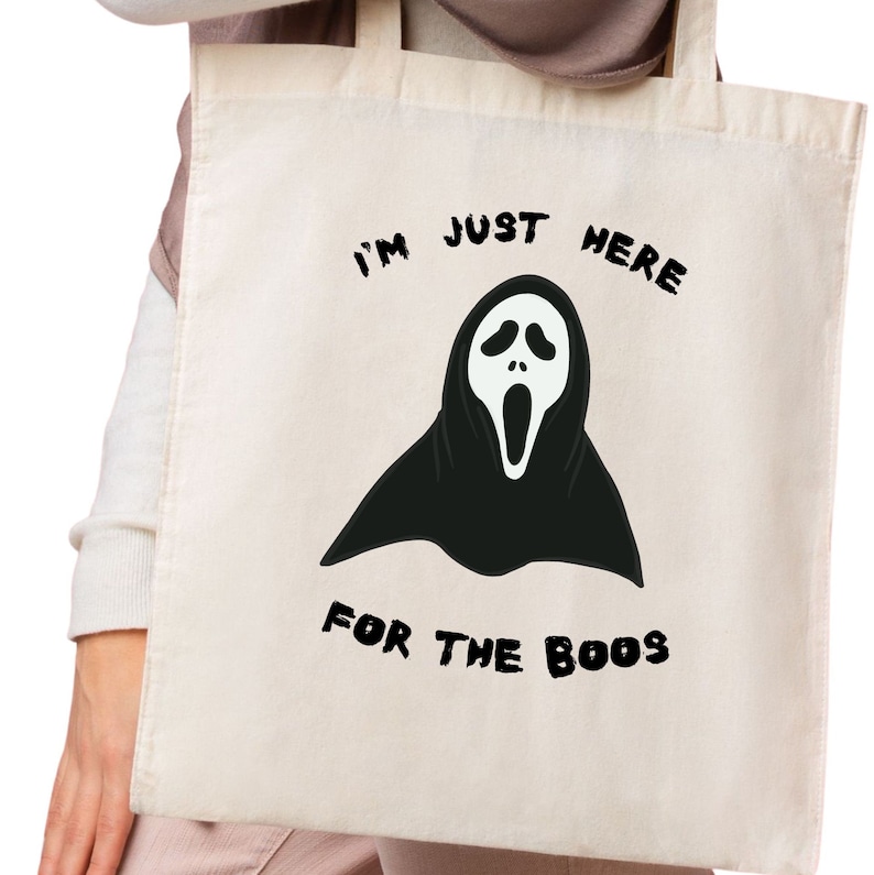 Halloween Tote Fall Tote Women Funny Ghost Tote Cute - Etsy