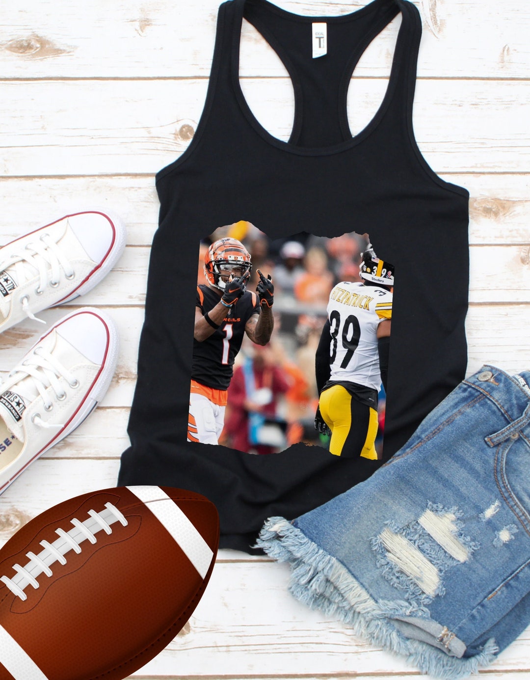 Ja'marr Chase Flipping off With Middle Finger Minkah - Etsy