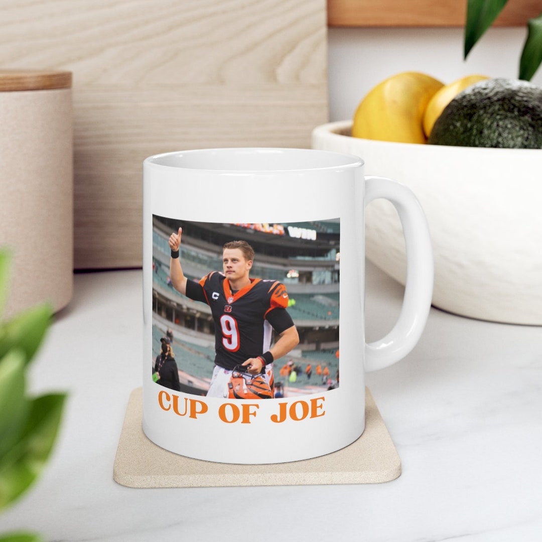 Joe Burrow Cincinnati Bengals Cup, Cup of Joe ,bengals Mug, Joe Burrow ...