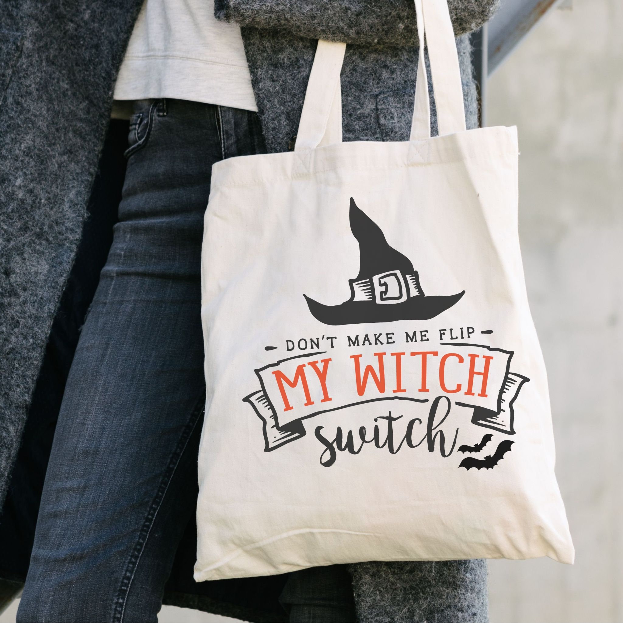 Witches Tote Bag, Witches Bag, Beach Tote Bag, Vintage Cotton Tote Bag ...