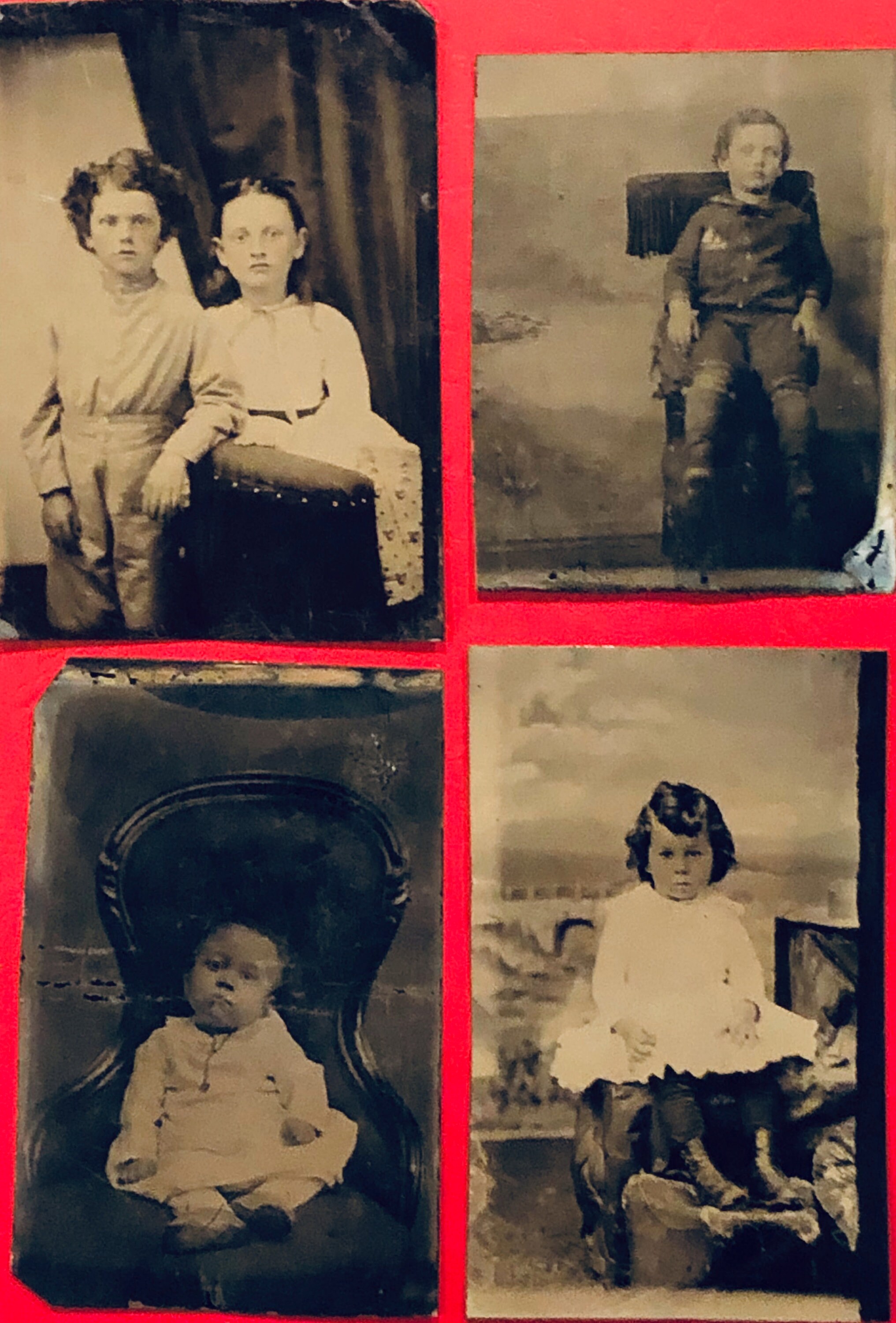 Four Tintypes of Children - Etsy