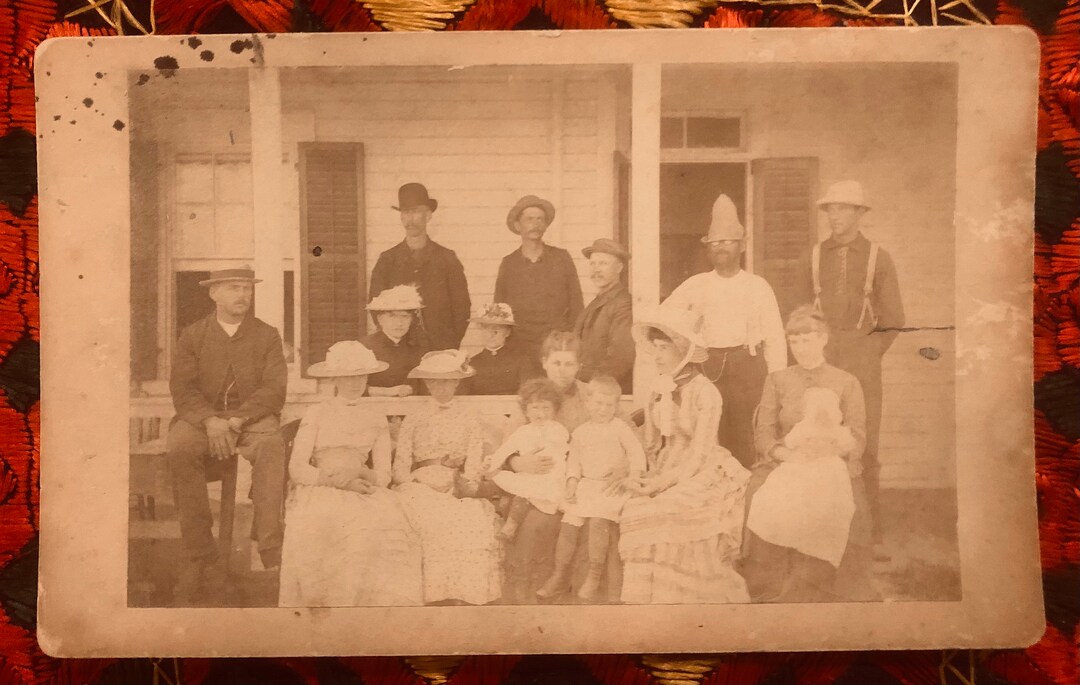 Rural Family Group With Man in an Odd Cap Ca 1870s - Etsy
