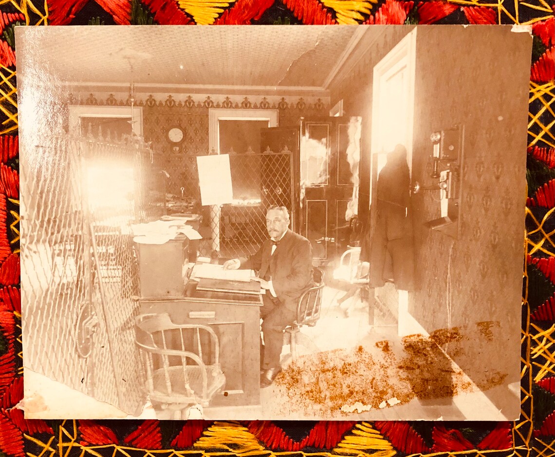 Banker in His Office Ca 1900s. - Etsy