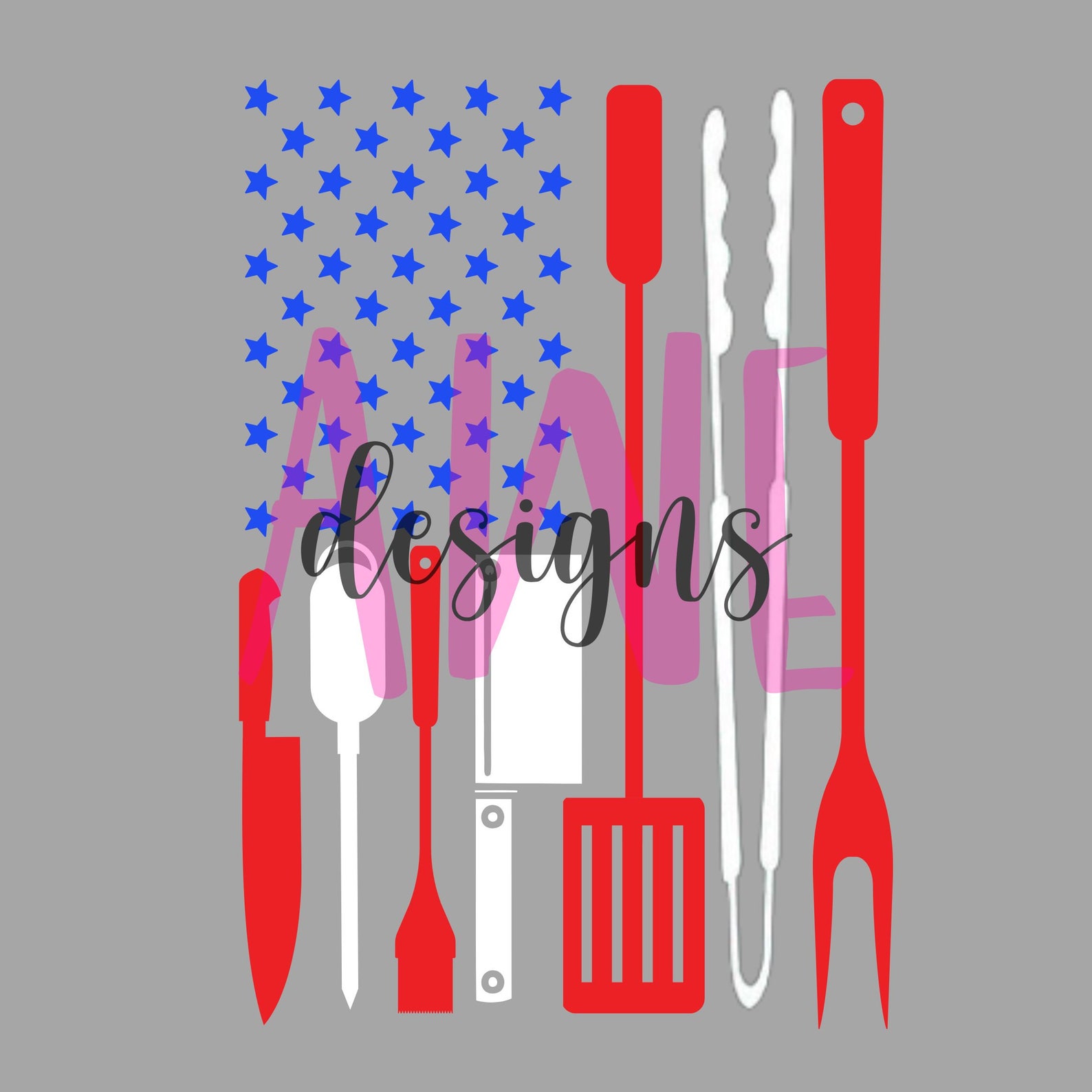 Grilling Flag PNG - Etsy