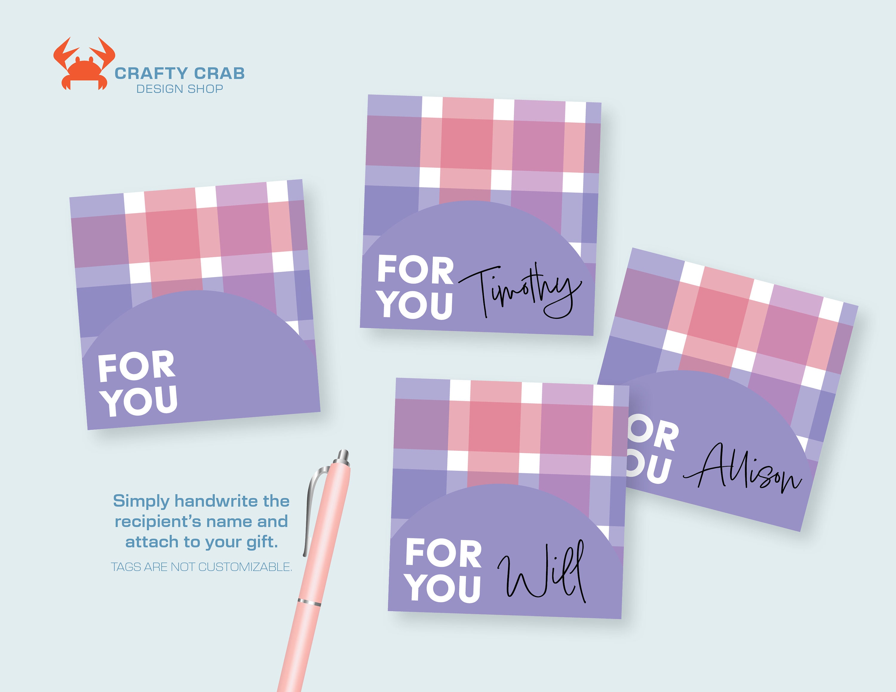 GIFT TAGS | 2x2” | Download and Print at Home | Tags for All of Your ...