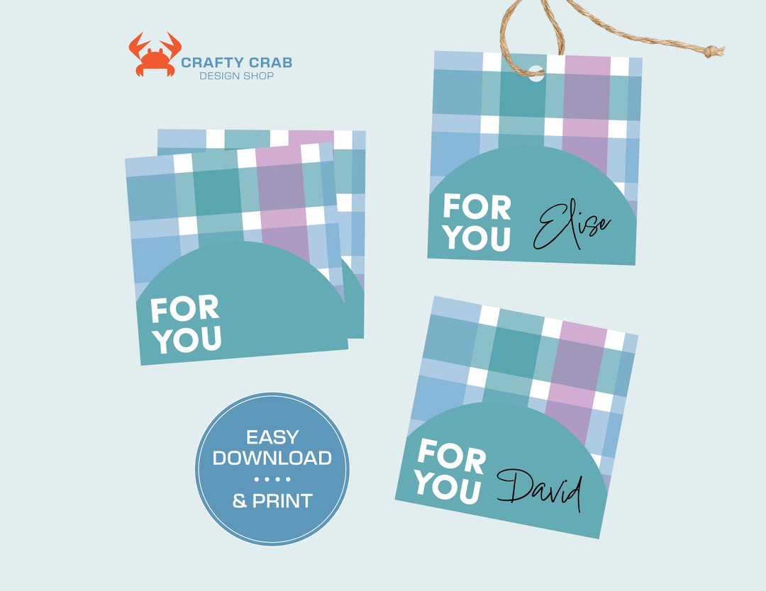 GIFT TAGS | 2x2” | Download and Print at Home | Tags for All of Your ...