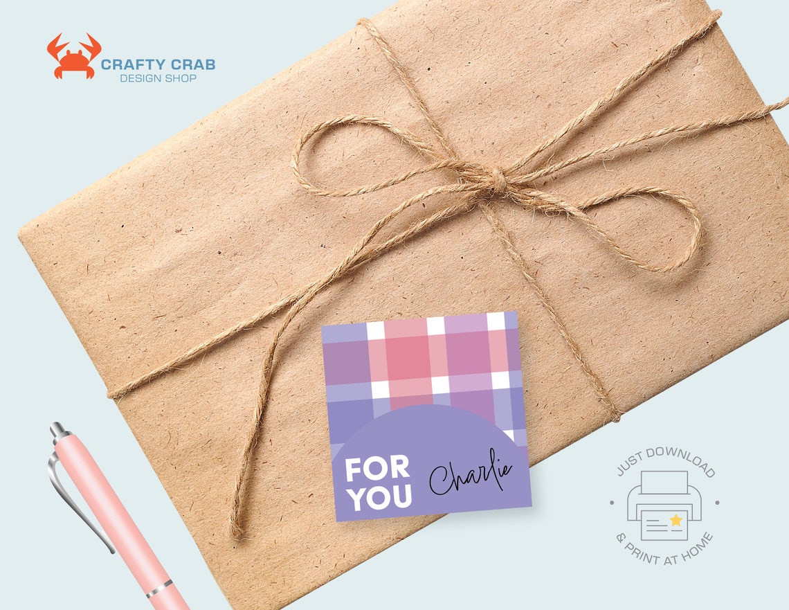 GIFT TAGS | 2x2” | Download and Print at Home | Tags for All of Your ...
