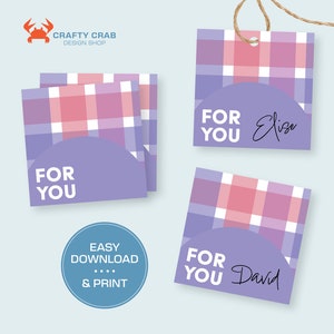 GIFT TAGS | 2x2” | Download and Print at Home | Tags for All of Your ...
