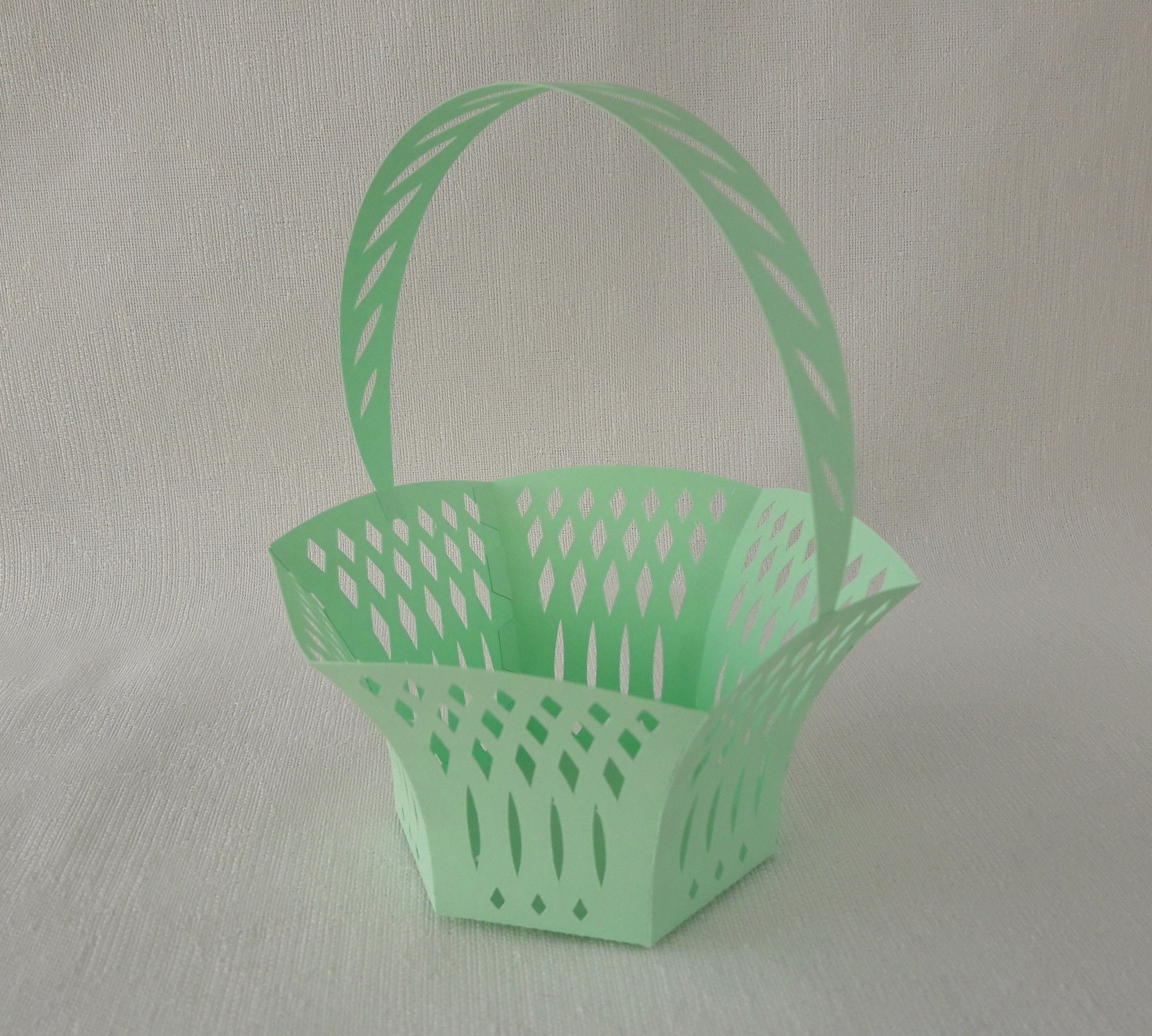 Easter Paper Basket Lace SVG PDF DXF STUDIO3 Plotter Cut File Pat. 013 ...