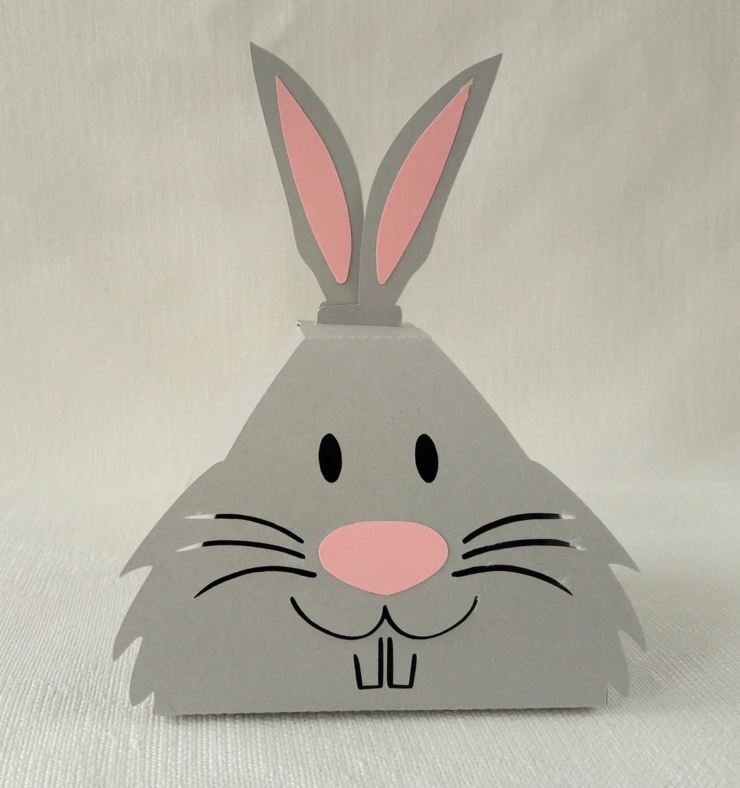 Easter Bunny Treat Box SVG PDF DXF STUDIO3 Plotter Cut File Pat. 015 - Etsy