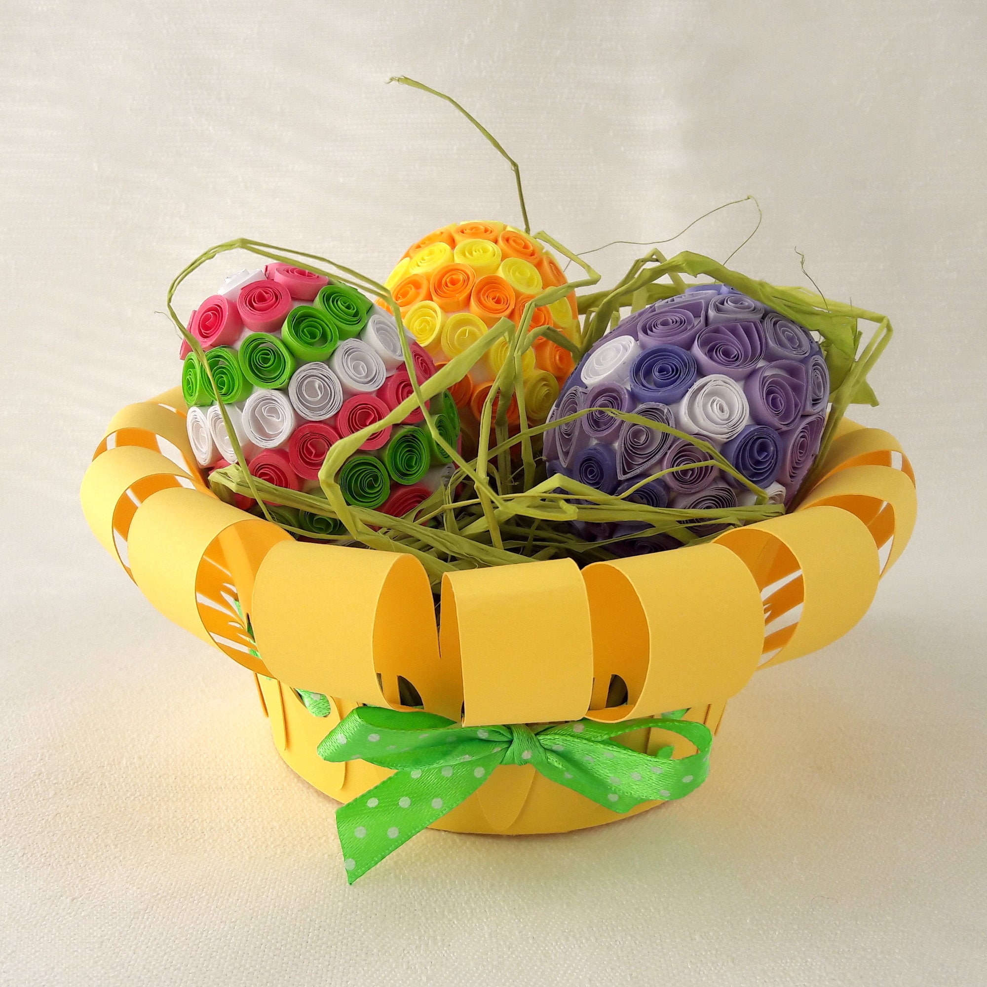 Easter Paper Basket SVG PDF STUDIO3 | Plotter Cut File | Pat. 001 - Etsy