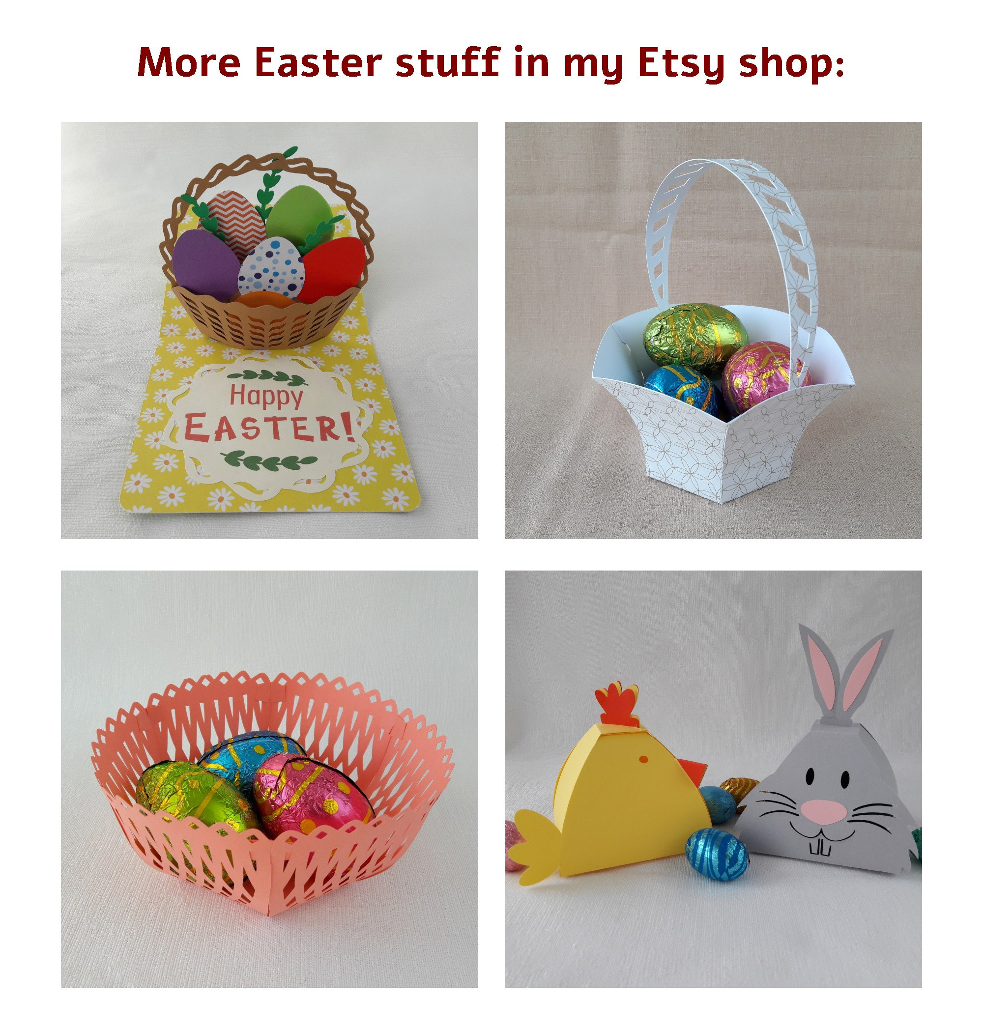 Easter Paper Basket Oval SVG PDF STUDIO3 Plotter Cut File Pat. 039 - Etsy