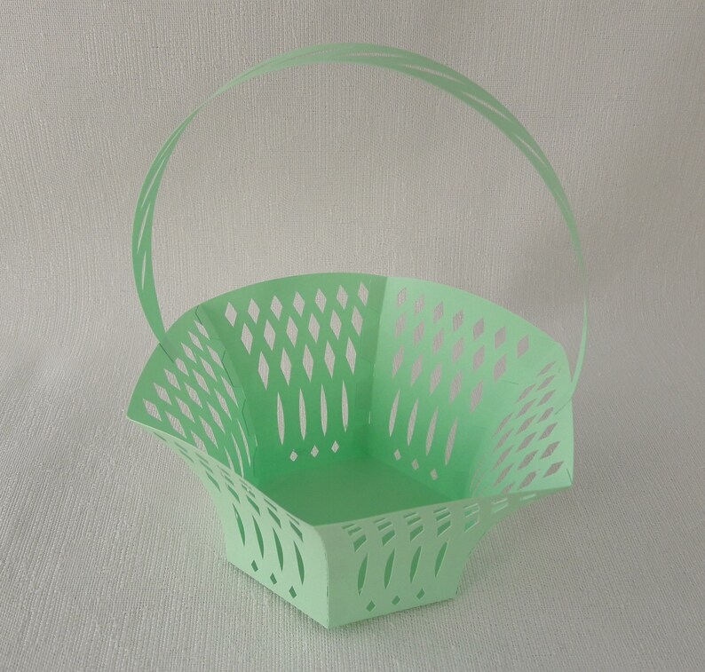 Easter Paper Basket Lace SVG PDF DXF STUDIO3 Plotter Cut File Pat. 013 ...