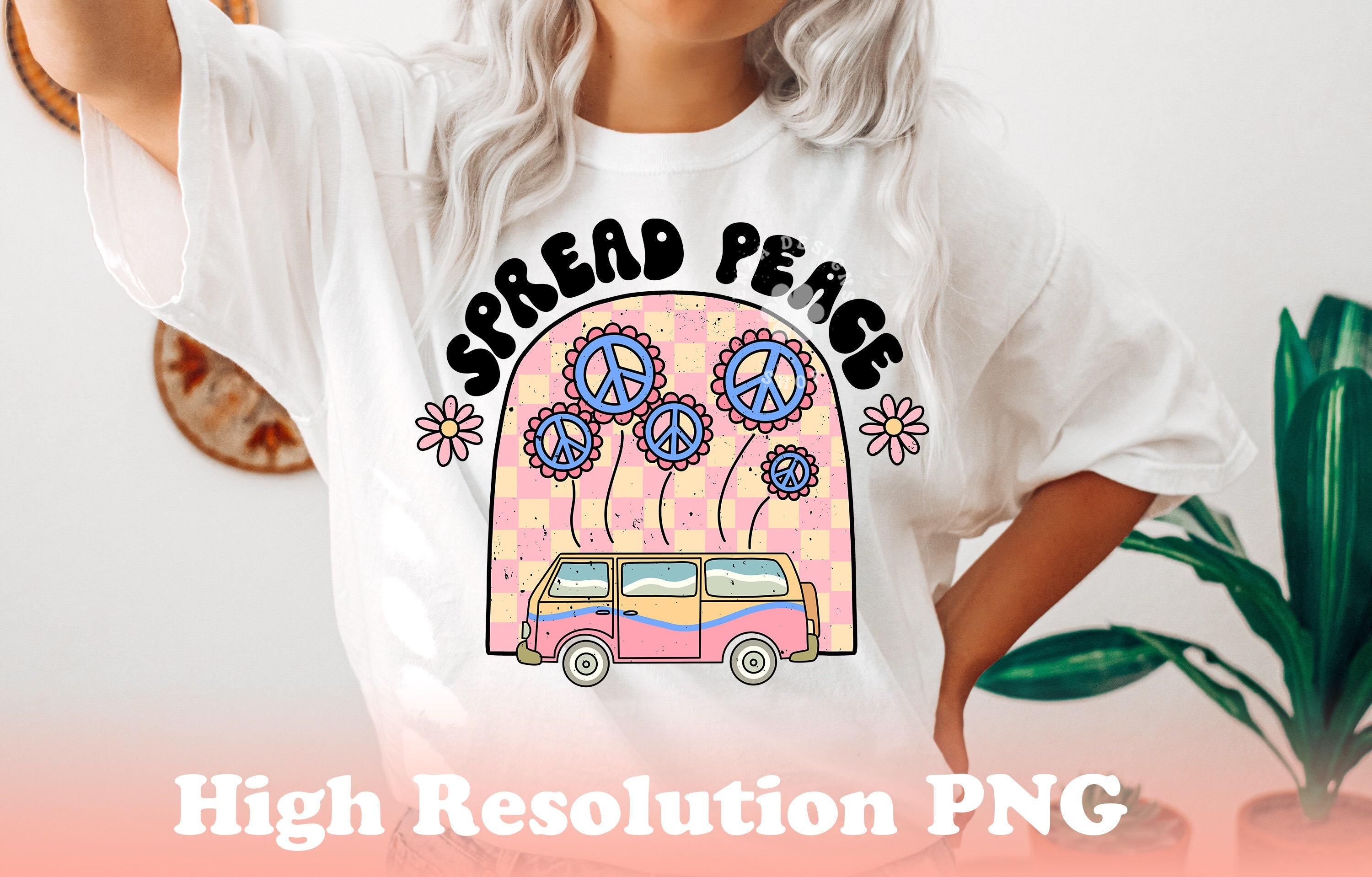 Spread Peace Png, Peace and Love Png, Hippie Van Png, Van Life Png ...