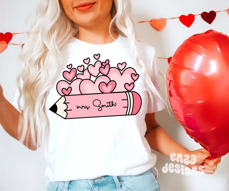 Custom Teacher Png, Teacher Valentines Day, Teacher Valentines Png ...