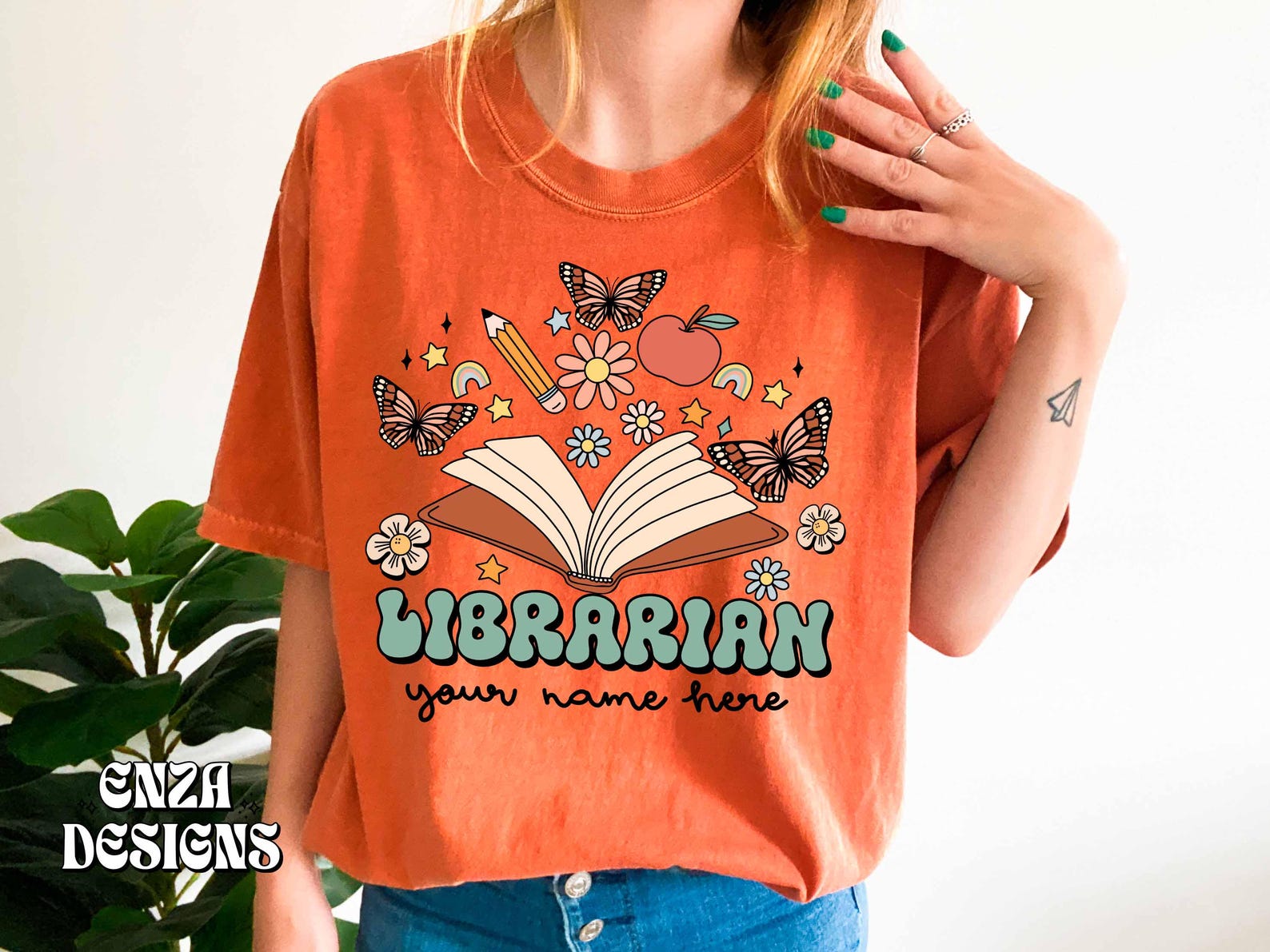 Librarian Custom Png, Personalized Librarian Sublimation Design ...