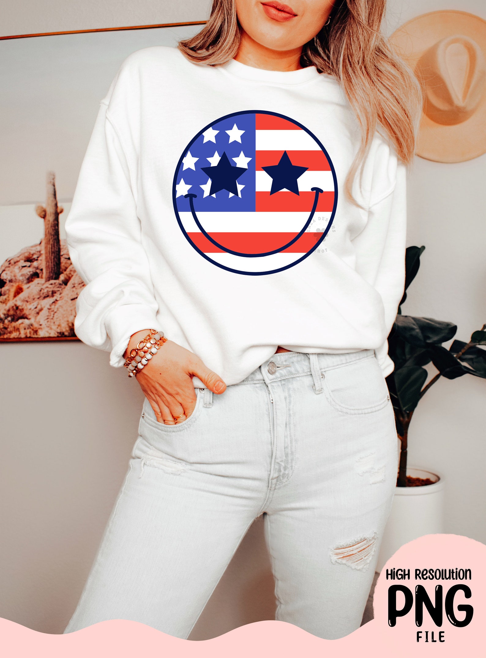 Smiley Flag Usa Svg, Usa Layered Svg, American Flag Svg, 4th of July ...