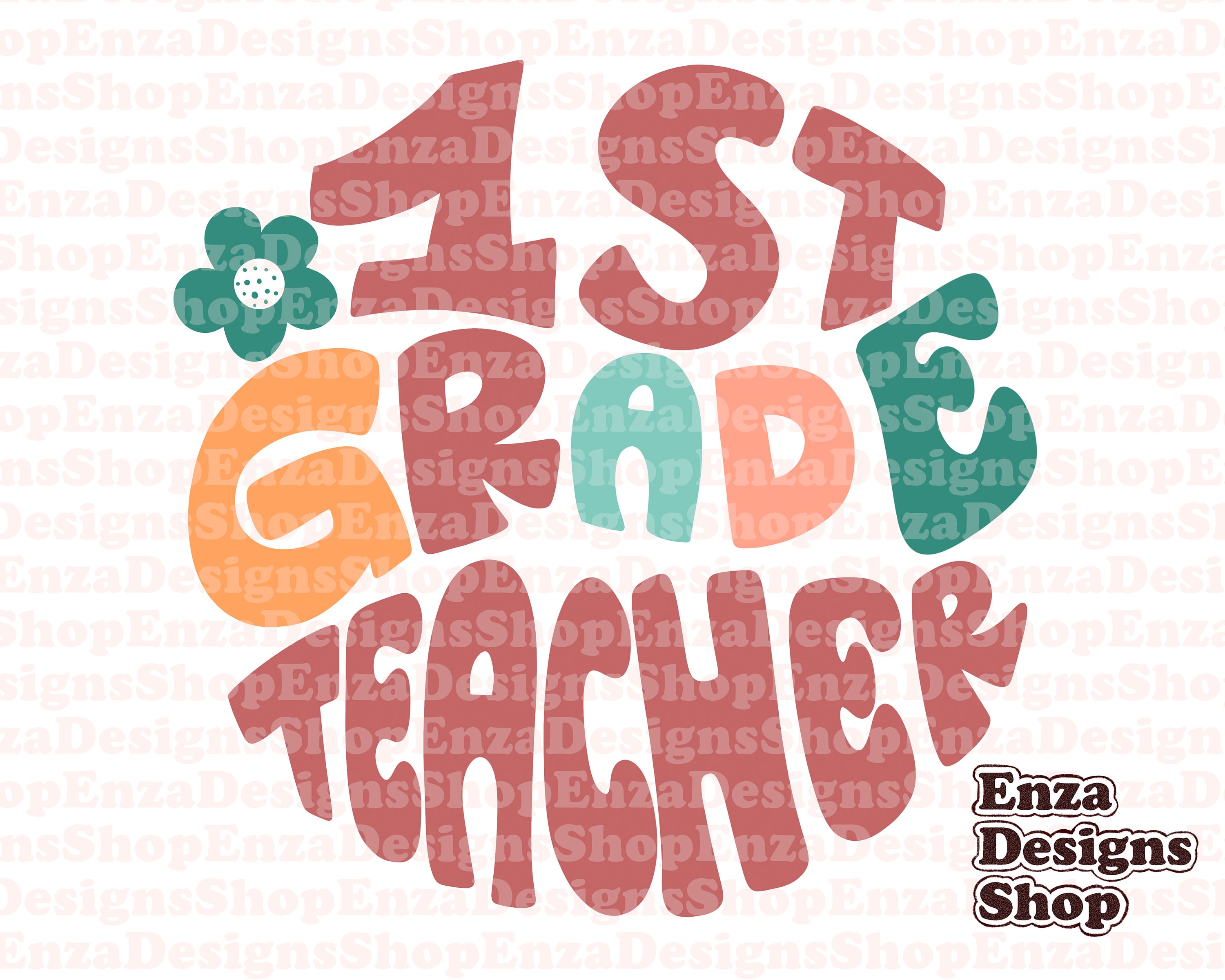 First Grade Teacher PNG, 1st Grade Teacher Sublimation Design, Teacher ...