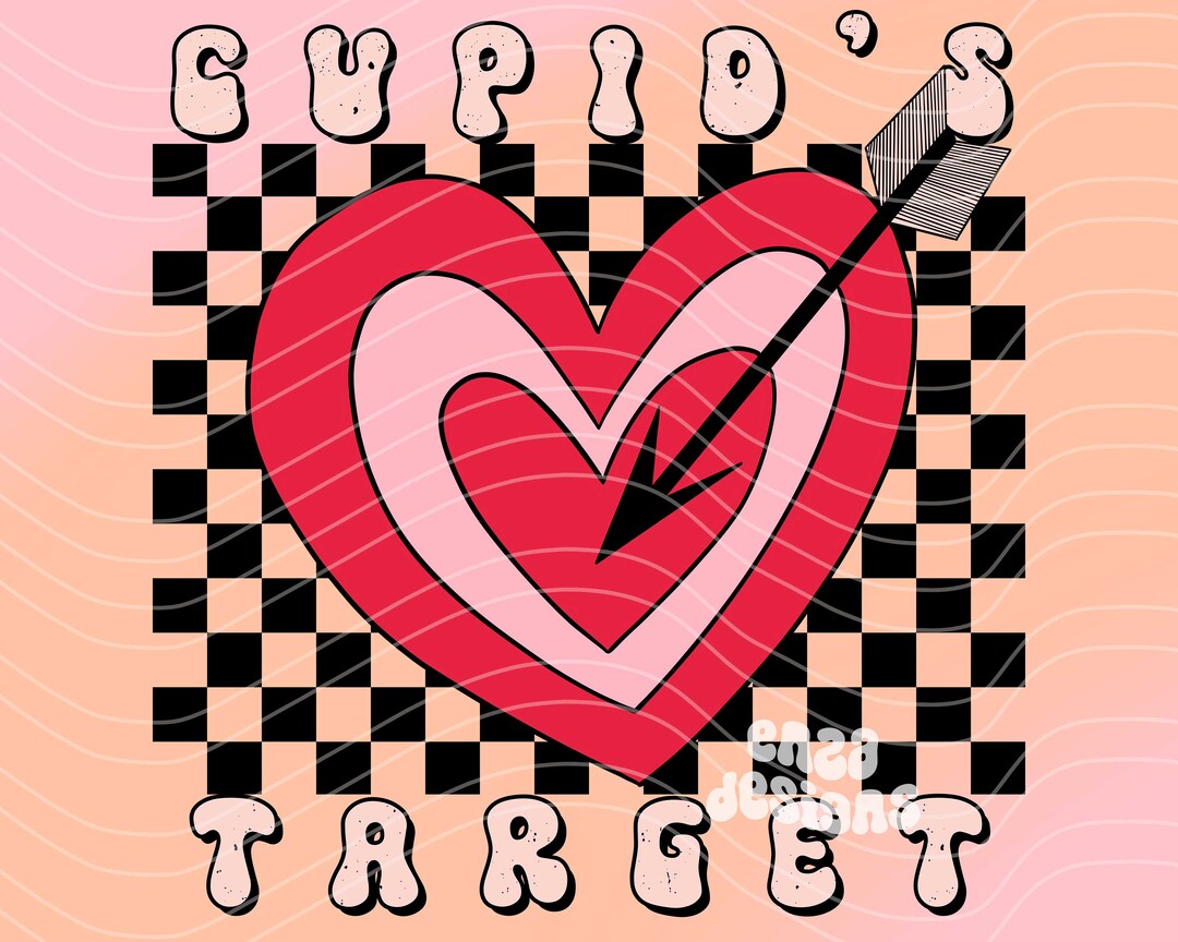 Cupid's Target Png Valentines Png Designs for Shirts - Etsy