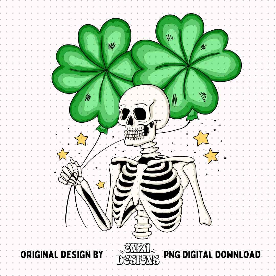 Shamrock Skeleton Png, Lucky Png, Funny St Patricks Png, St Patrick Png ...