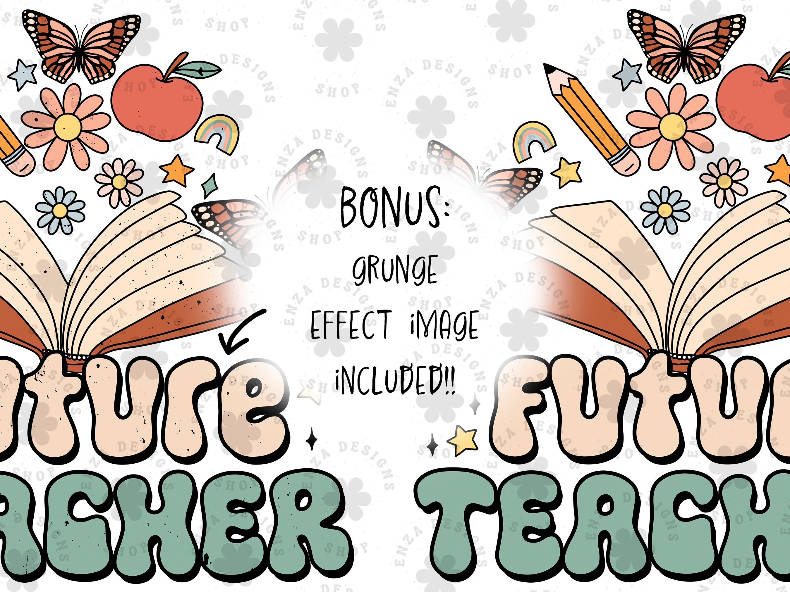 Future Teacher Png, Retro Teacher Png, Boho Teacher Clipart, Teacher ...