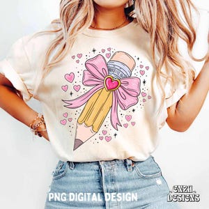 Valentines Teacher Png Design for Shirt Sublimation Dtf Uvdtf, Coquette ...