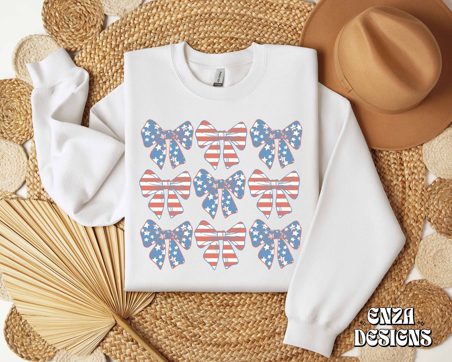 American Coquette Bows 4th of July Png Sublimation Designs Digital ...