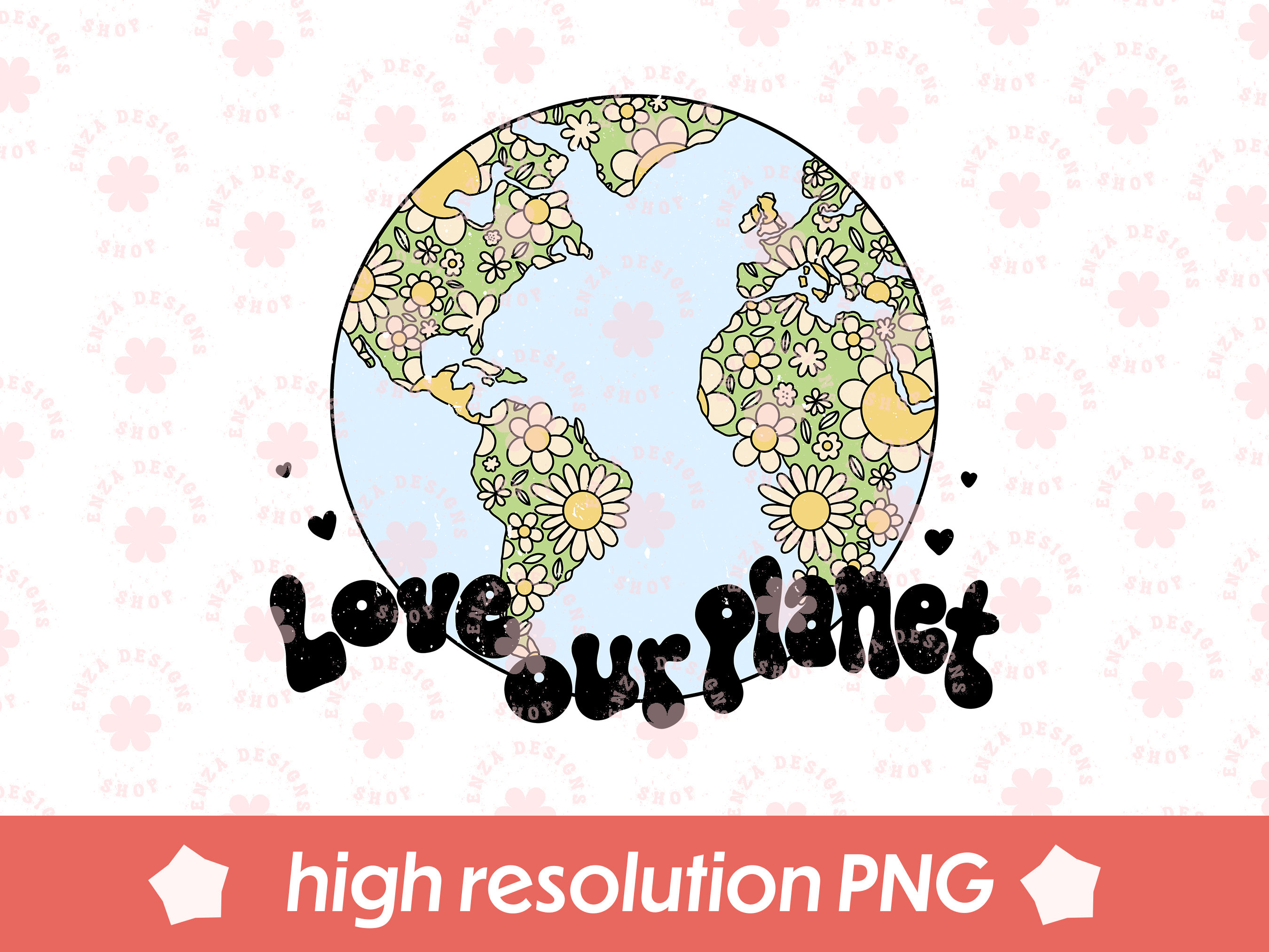 Love Our Planet Png Earth Day Png Happy Earth Day Shirt - Etsy