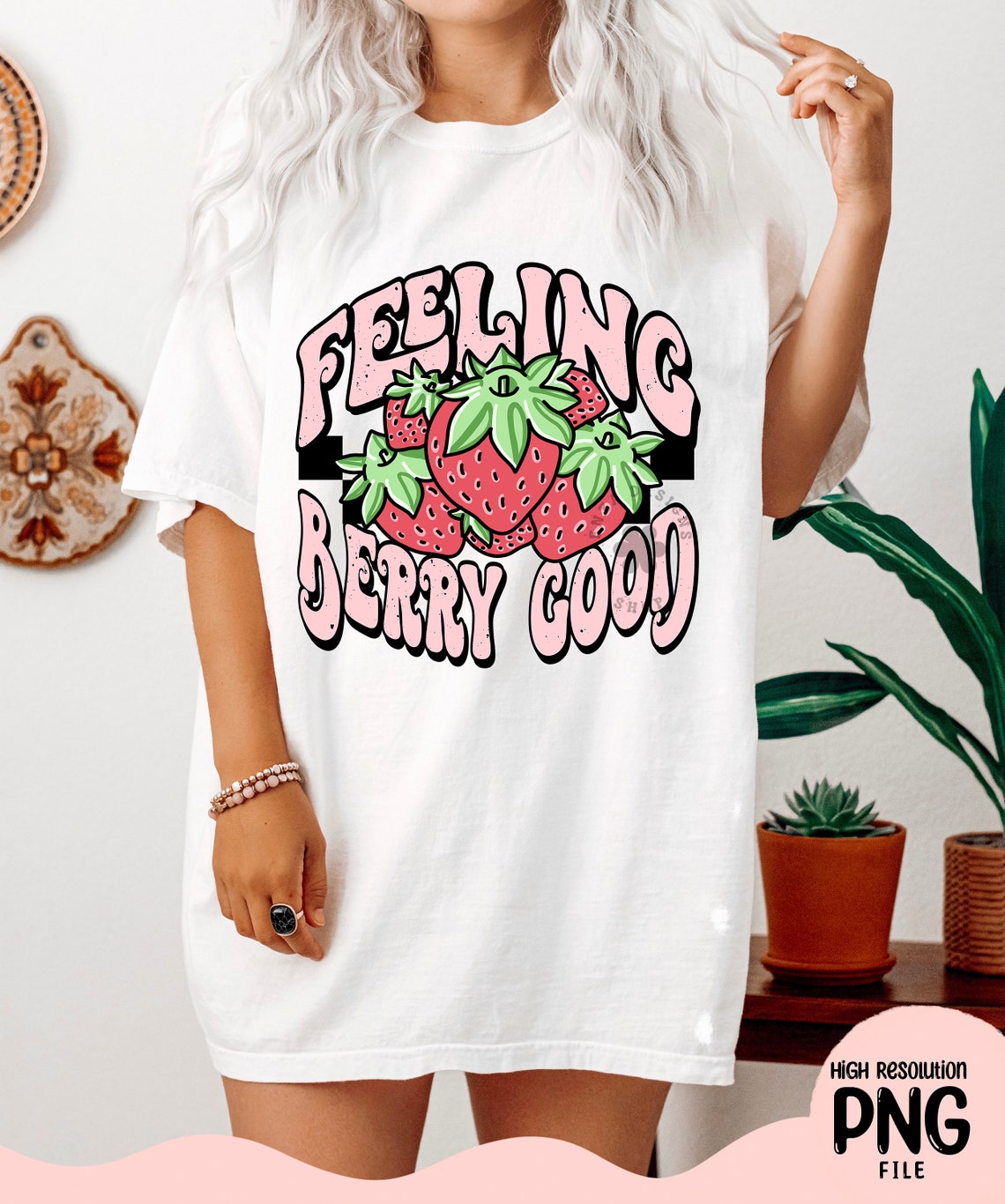 Feeling Berry Good Png, Strawberry Shirt Designs, Summer Png, Checkered ...