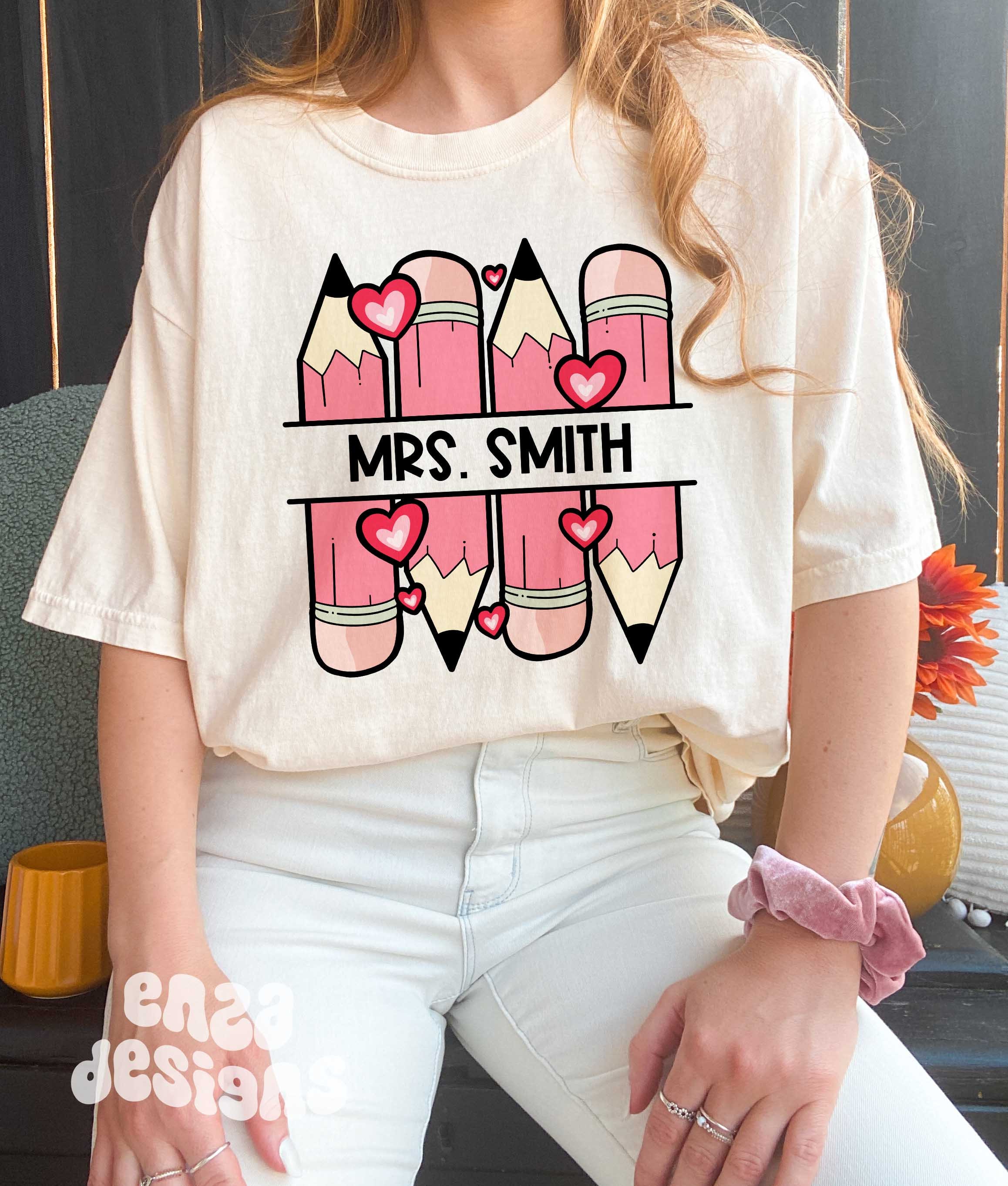 Custom Valentines Day Teacher Shirt Png, Teacher Valentines Png ...