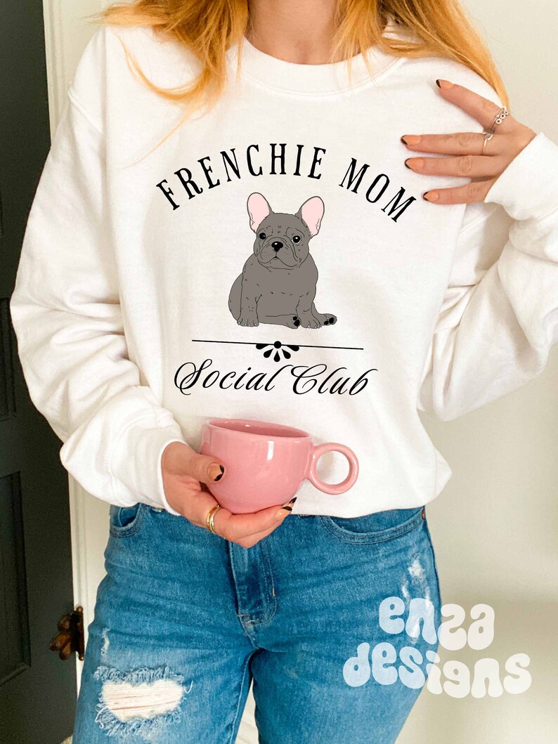 Frenchie Mom Social Club Png Sublimation Digital Download, Dog Mama Png ...