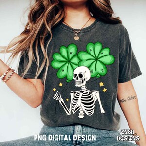 Shamrock Skeleton Png, Lucky Png, Funny St Patricks Png, St Patrick Png ...