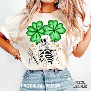 Shamrock Skeleton Png, Lucky Png, Funny St Patricks Png, St Patrick Png ...
