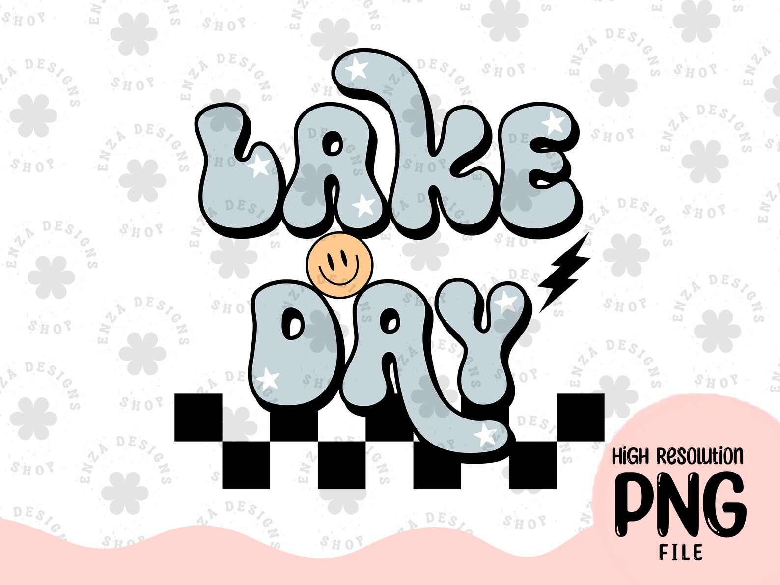 Lake Day Png, Retro Lake Png, Lake Life PNG, Groovy Lake Life, Camp ...