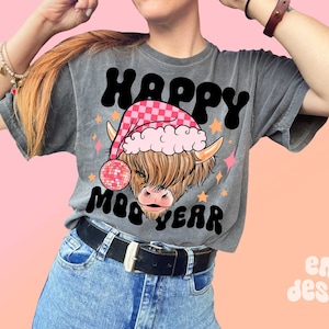 Happy Moo Year Png, Western 2025 Png, Howdy 2025 Png, Western New Year ...