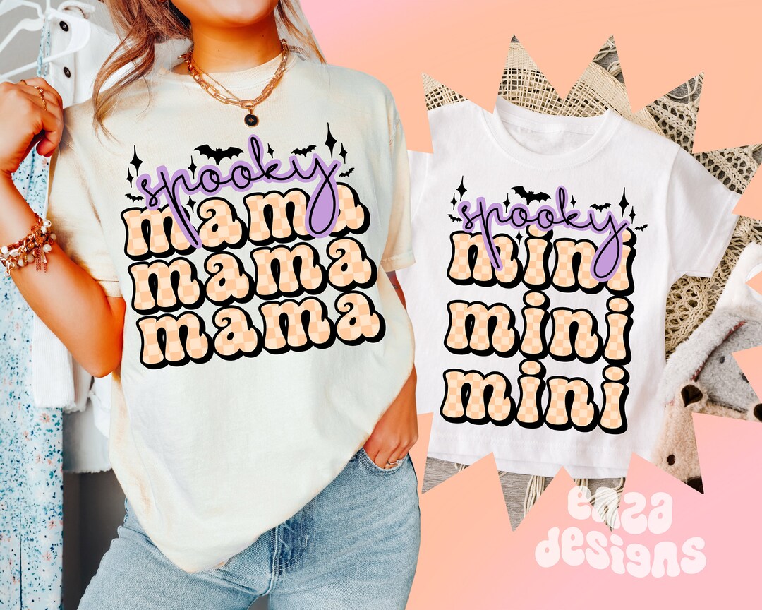 Mama and Mini Halloween Png, Mama Halloween Png, Halloween Mama and Me ...