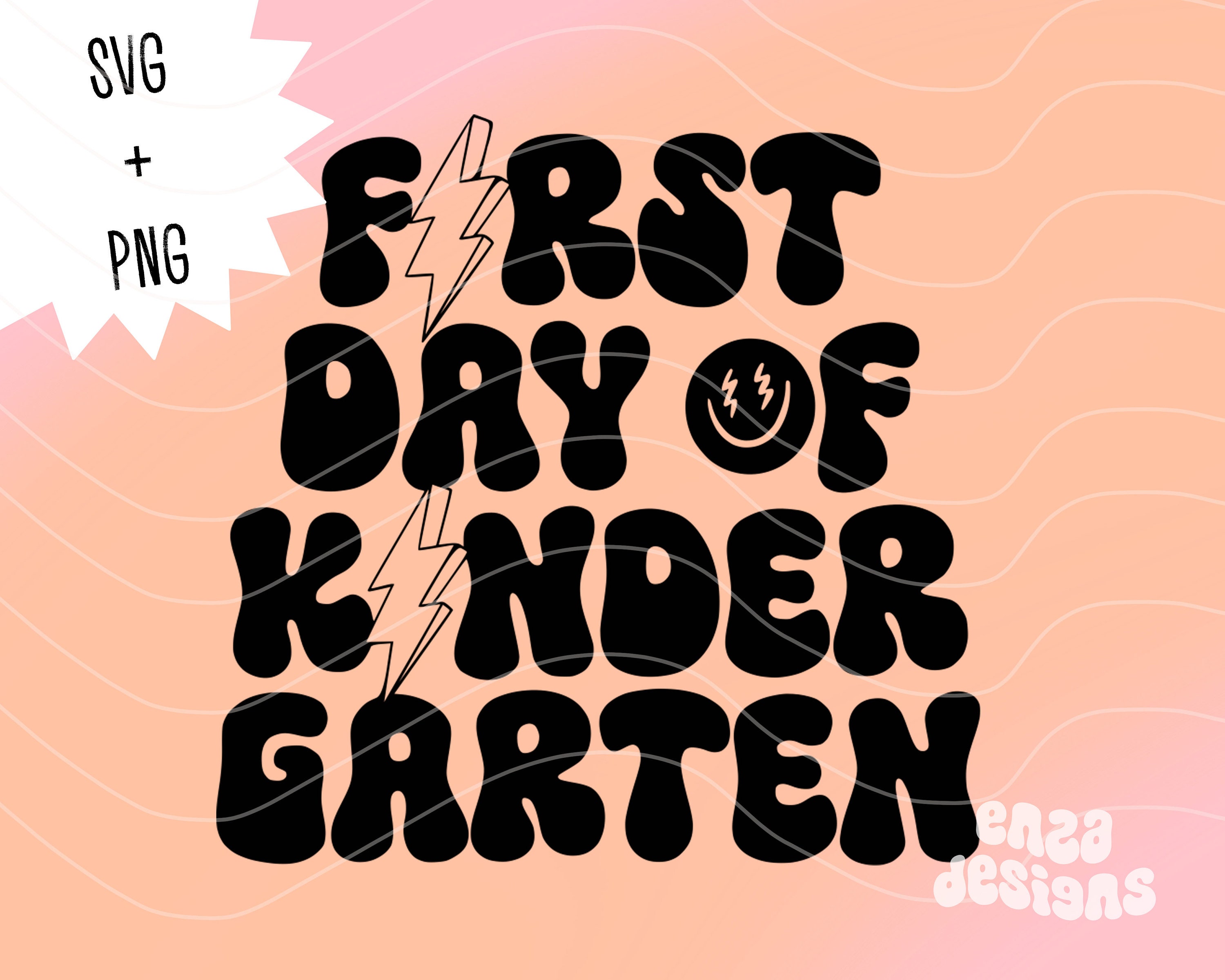 First Day of Kindergarten Svg Kindergarten Svg First Day of - Etsy