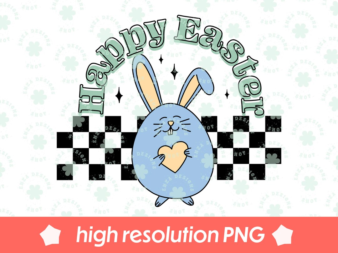 Happy Easter Bunny Png, Blue Easter Bunny Png, Cute Easter Png, Kids ...