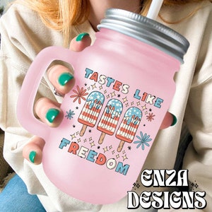 Tastes Like Freedom Popsicle Png 4th of July Png Sublimation Designs ...