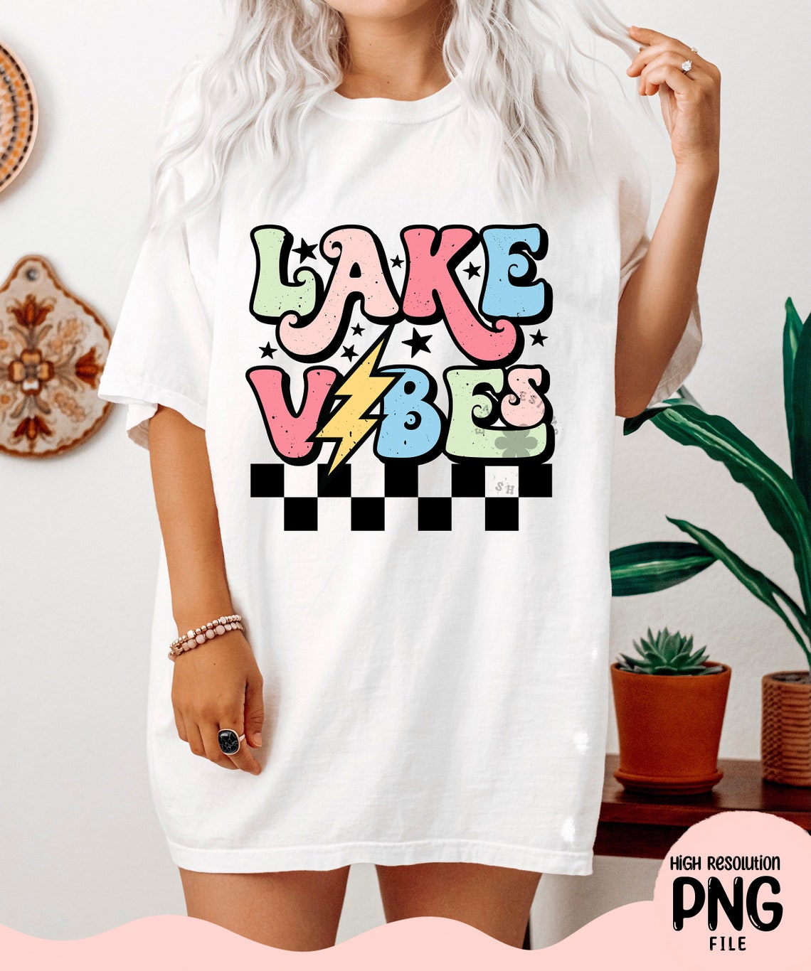 Lake Vibes Png, Lake Life Png, Lake Png Digital Download, Retro Lake ...