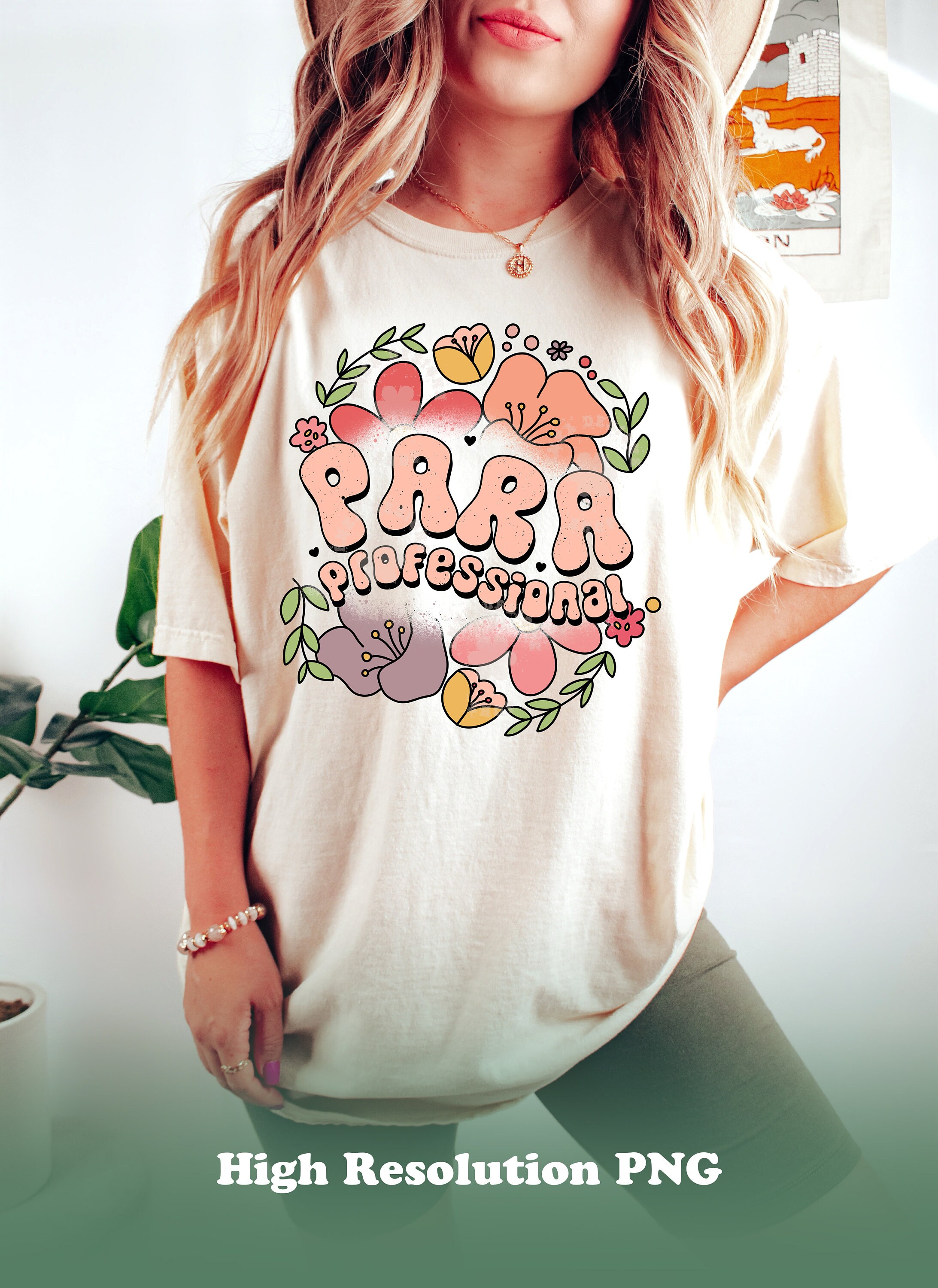 Floral Paraprofessional Png, Para Png, Spring Png, Paraprofessional Png ...
