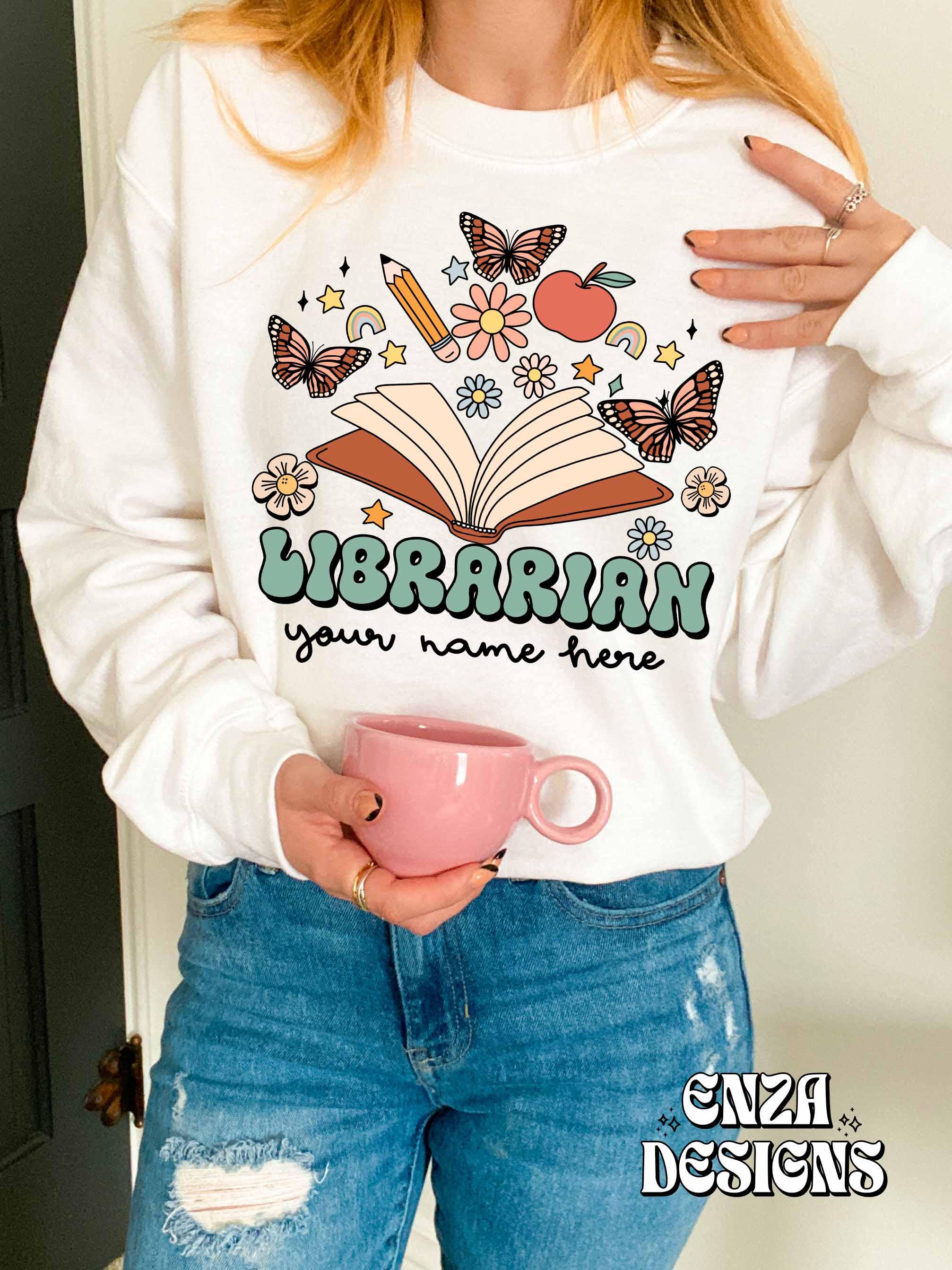 Librarian Custom Png, Personalized Librarian Sublimation Design ...