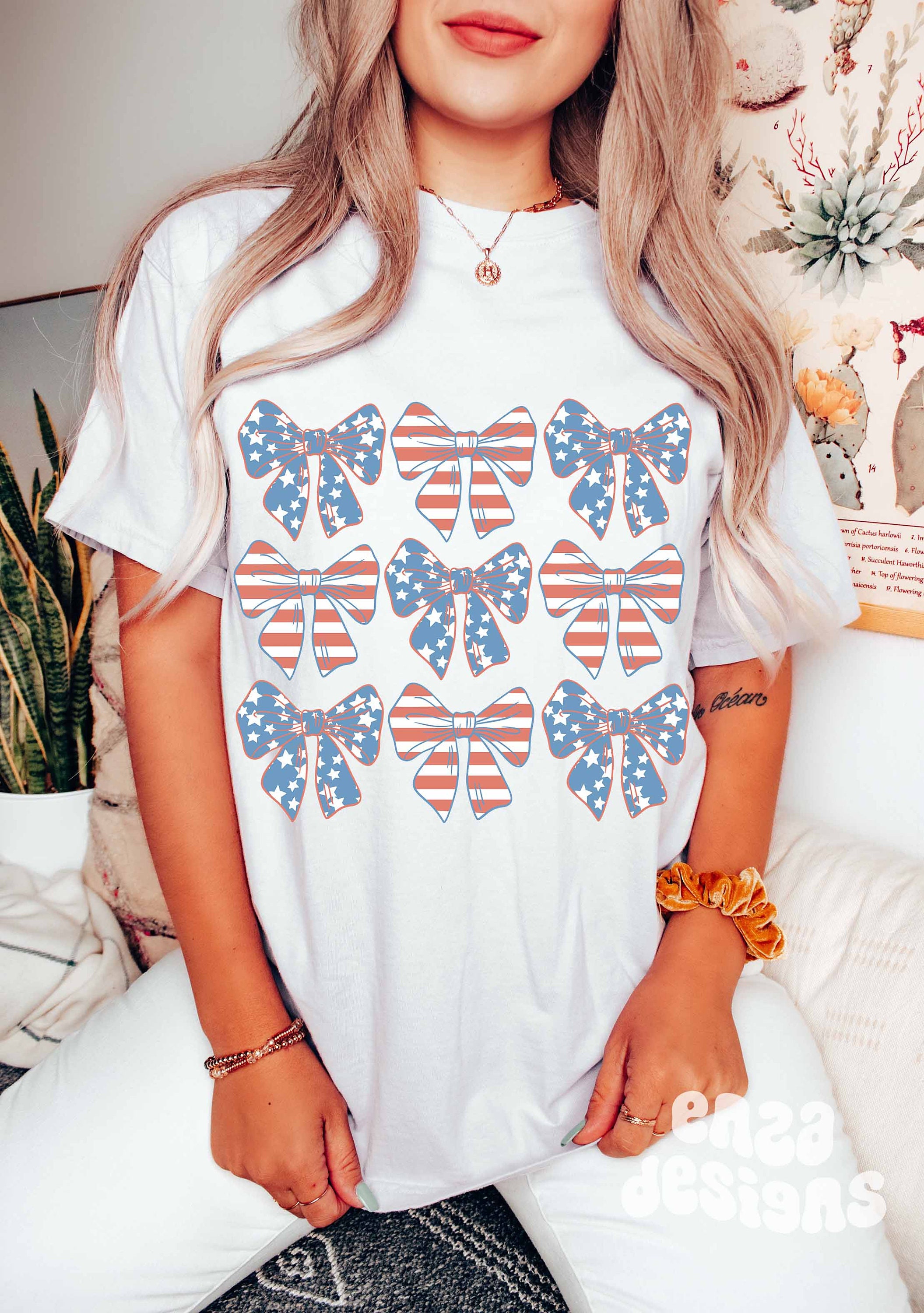 American Coquette Bows 4th of July Png Sublimation Designs Digital ...