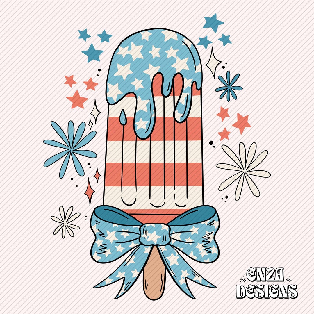 Popsicle Png 4th of July Png Sublimation Designs Digital Download ...