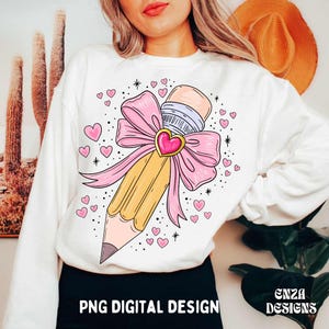 Valentines Teacher Png Design for Shirt Sublimation Dtf Uvdtf, Coquette ...