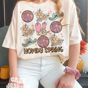 Howdy Spring Png, Western Spring Png, Cowgirl Spring Png, Trendy Spring ...